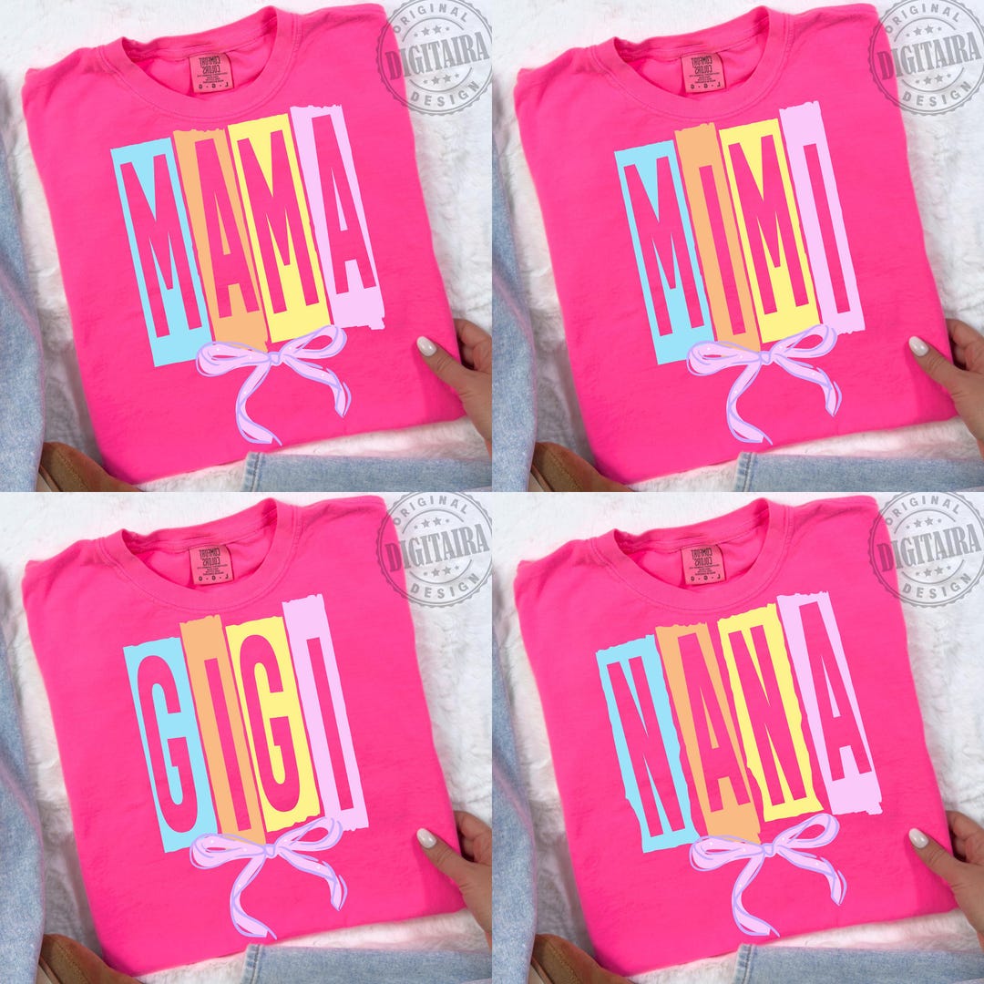 Preppy Mama Png Bundle, Mom Gigi Mimi Nana Bundle, Mothers Day Png ...