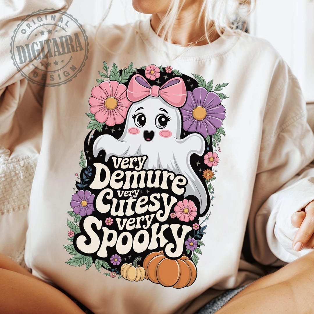 Very Demure Very Cutesy Very Spooky Png, Spooky Demure Png, Very Demure ...