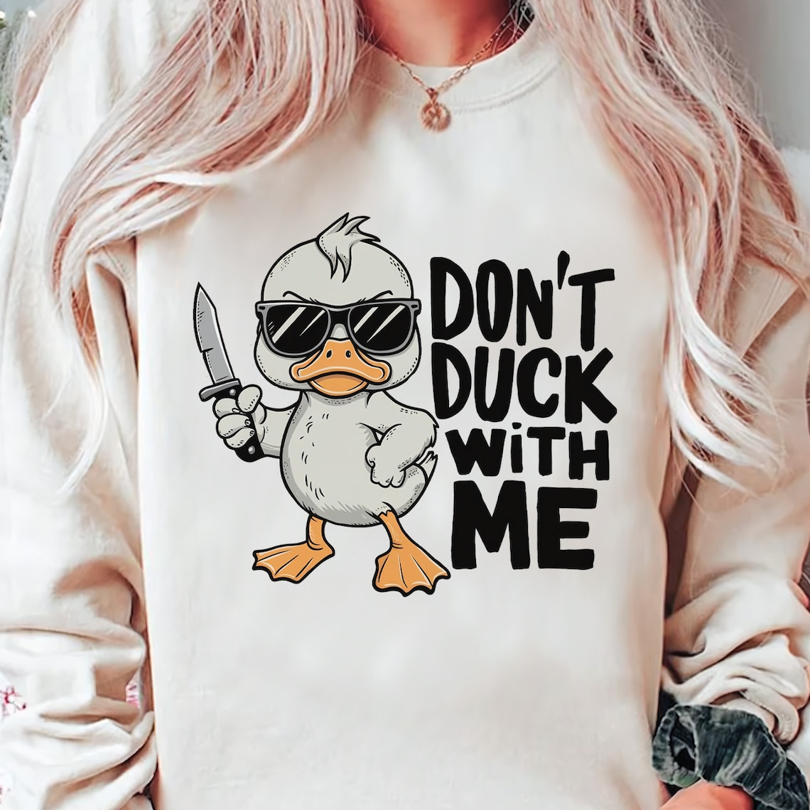 Duck PNG, Don't Duck With Me PNG, Funny Duck PNG, Duck With Glasses ...