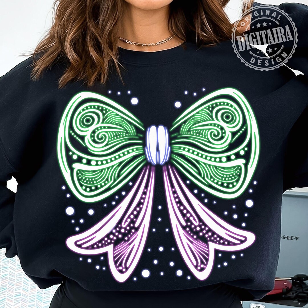 Neon Bow Png, Coquette Neon Png, Rainbow Png,girly Png,aesthetic Png ...