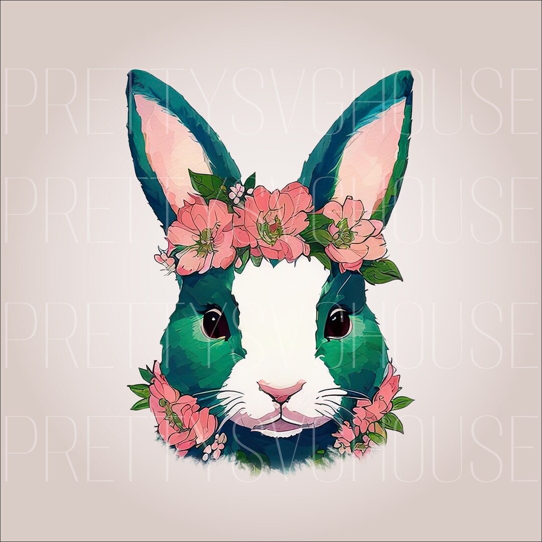 Easter Bunny Clipart Bundle, Watercolour Rabbits, Bunnies Png, Rabbits ...