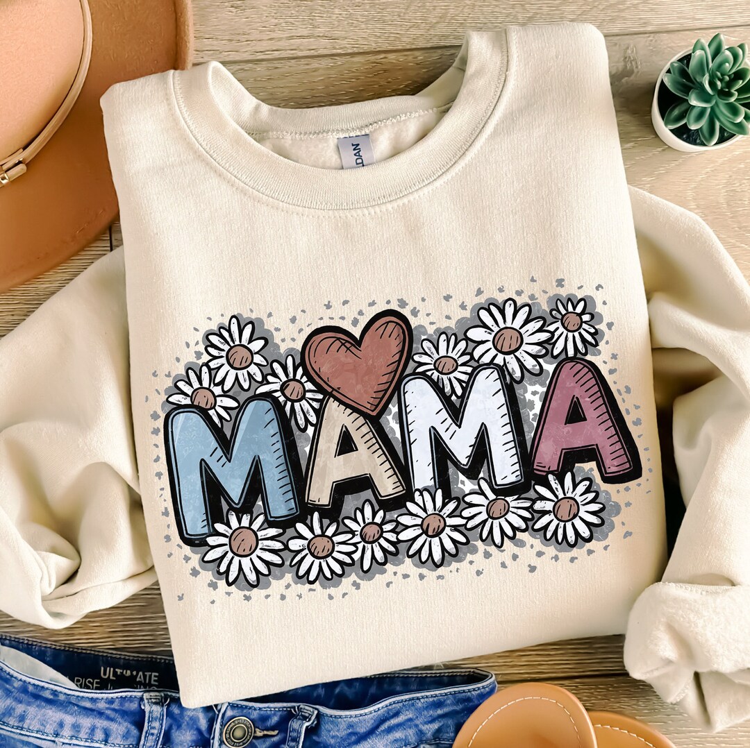 Daisy Mama PNG, Mother's Day PNG, Doodle Mama PNG, Floral Mama Png ...