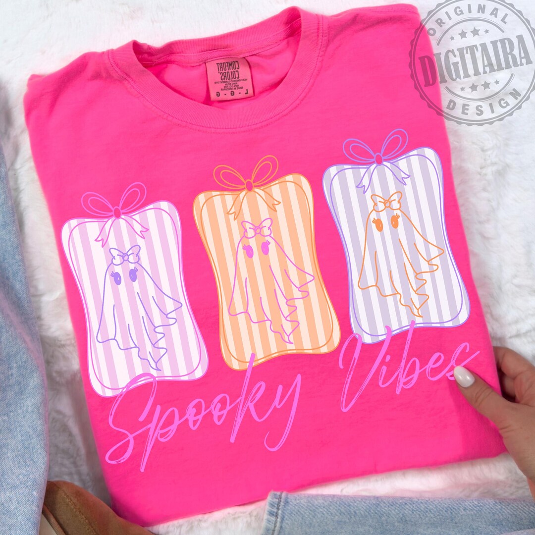 Spooky Vibes Png,preppy Halloween Png, Halloween Ghost Png,spooky ...