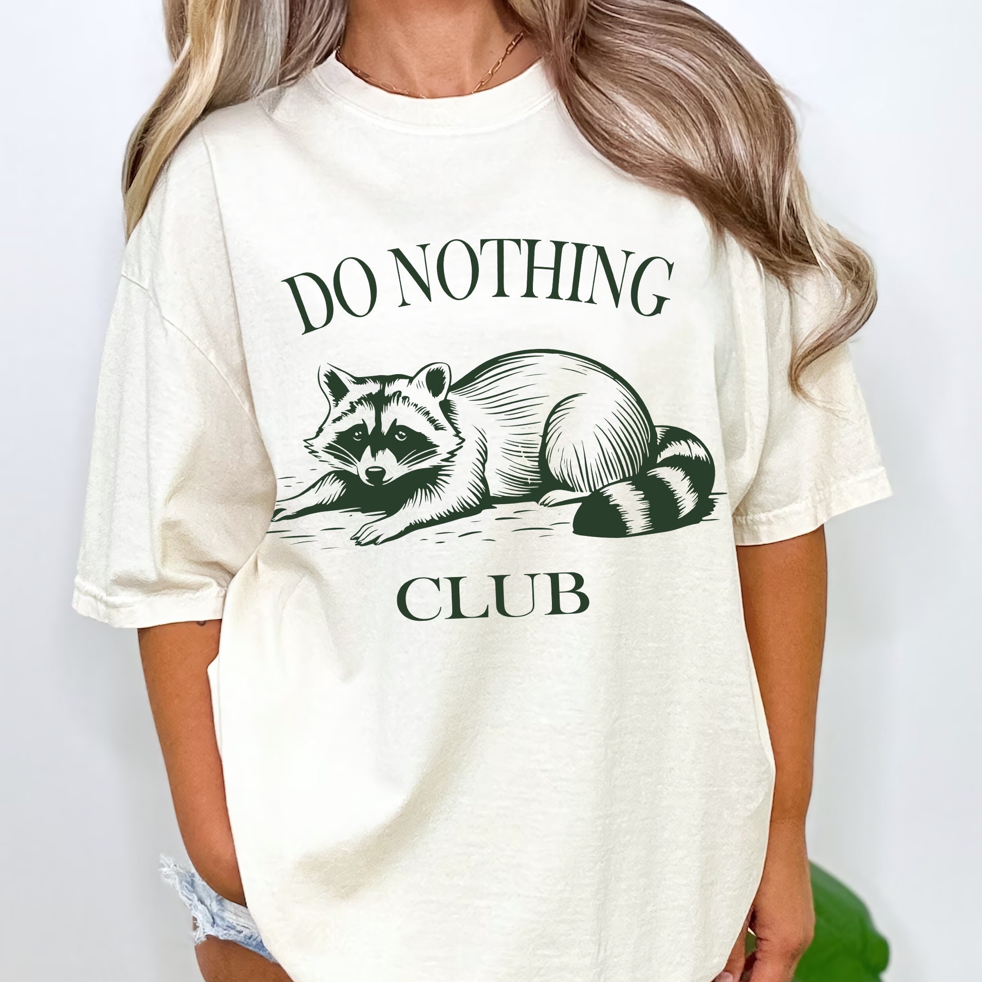 Raccoon PNG SVG, Do Nothing Club PNG Svg, Funny Raccoon Svg, Retro Png ...