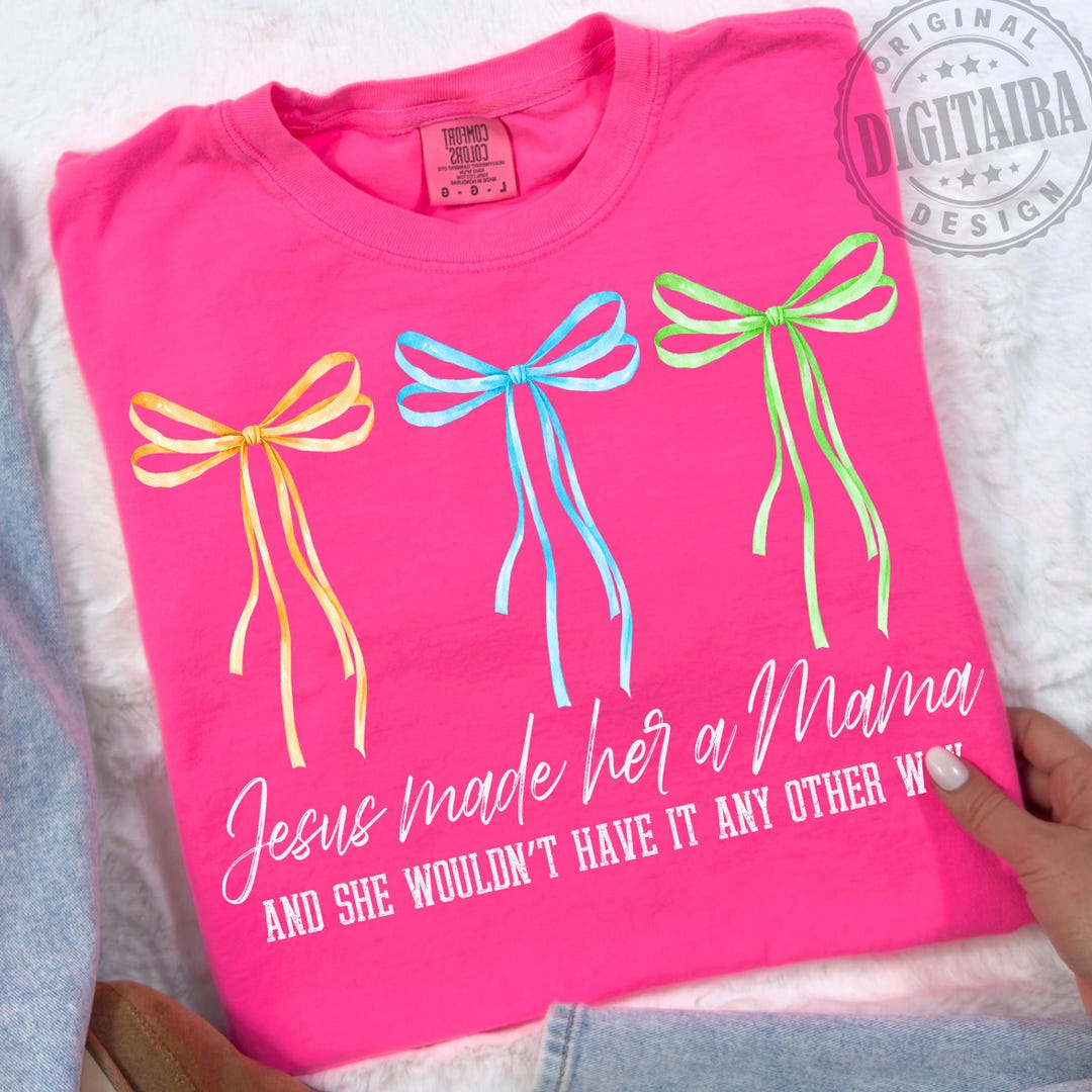 Jesus Made Her a Mama Png, Trendy Mama Png, Neon Mama Png, Digital ...