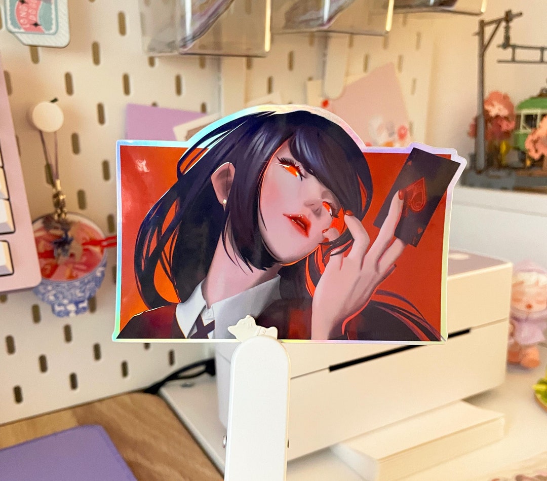 Kakegurui Jabami Yumeko Vinyl Holographic Cool Sticker - Etsy