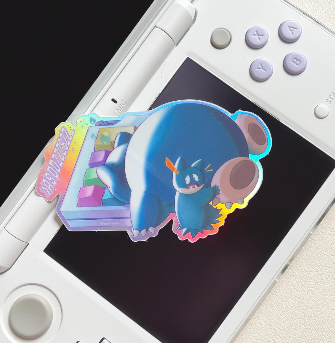 Pokémon Vinyl Holographic Snorlax X Munchlax Keyboard Sticker - Etsy