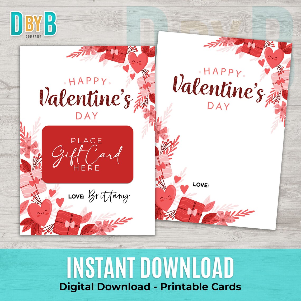 Happy Valentines Day Gift Card Holder for Friend Lover Valentines Day ...