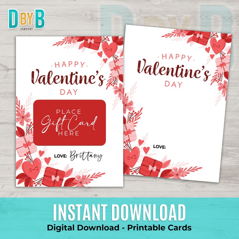 Happy Valentines Day Gift Card Holder for Friend Lover Valentines Day ...