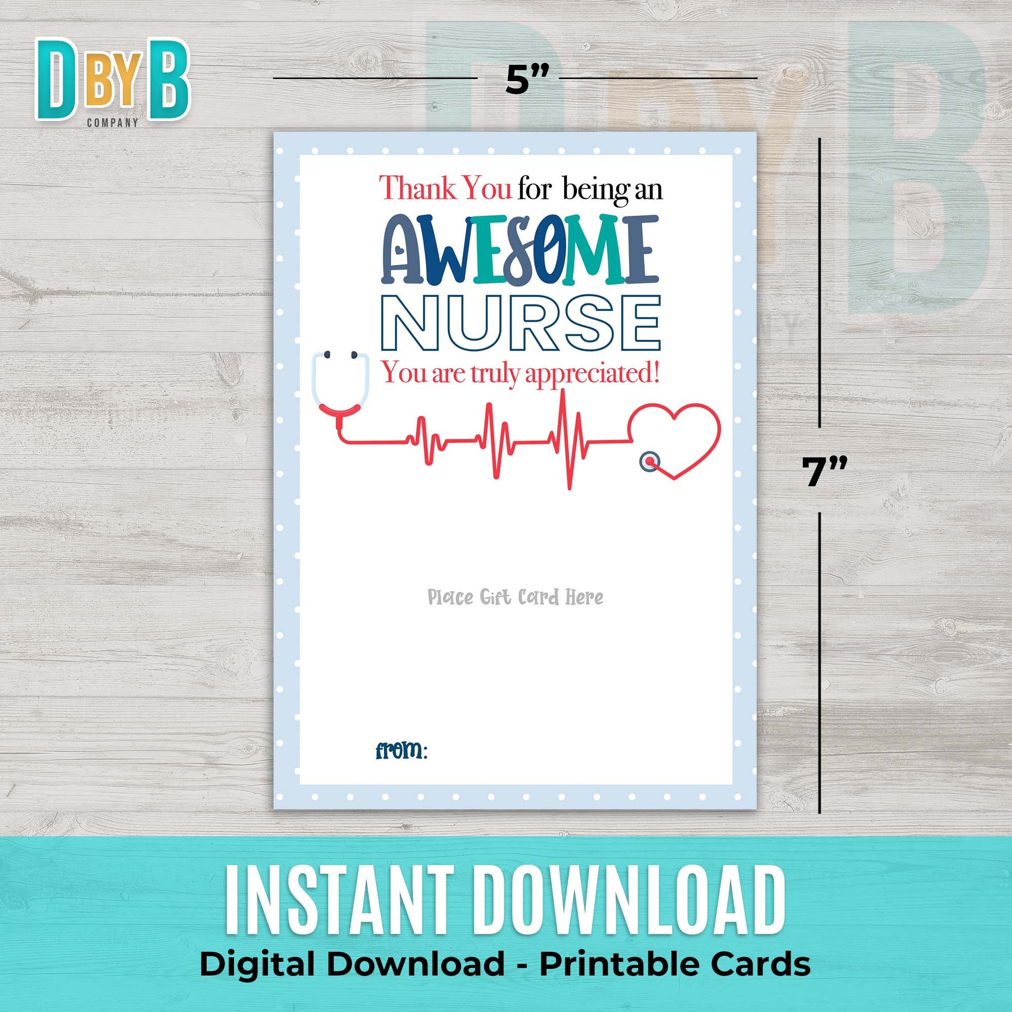 Thank You for Being an Awesome Nurse Gift Card Holder for Nurses ...