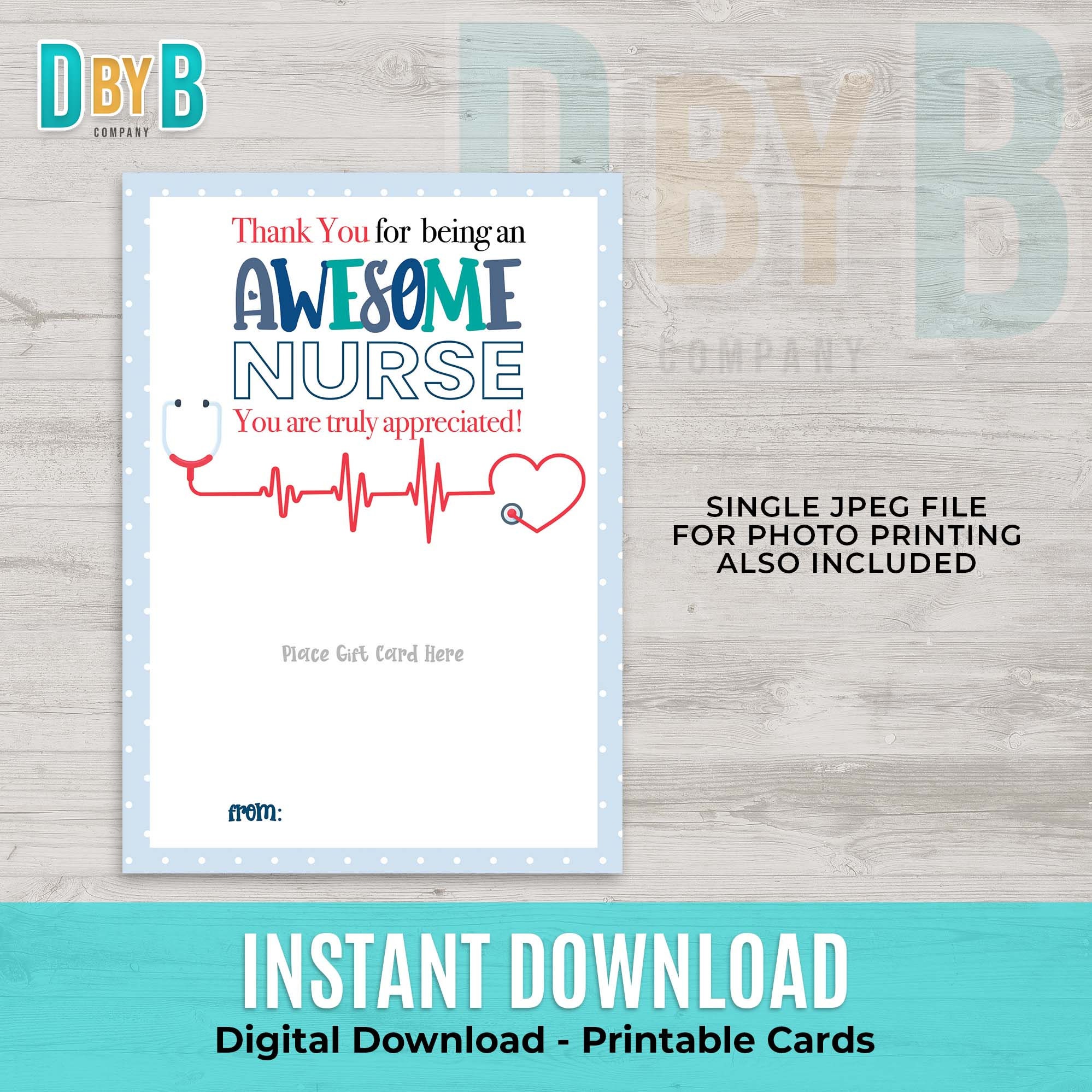 Thank You for Being an Awesome Nurse Gift Card Holder for Nurses ...