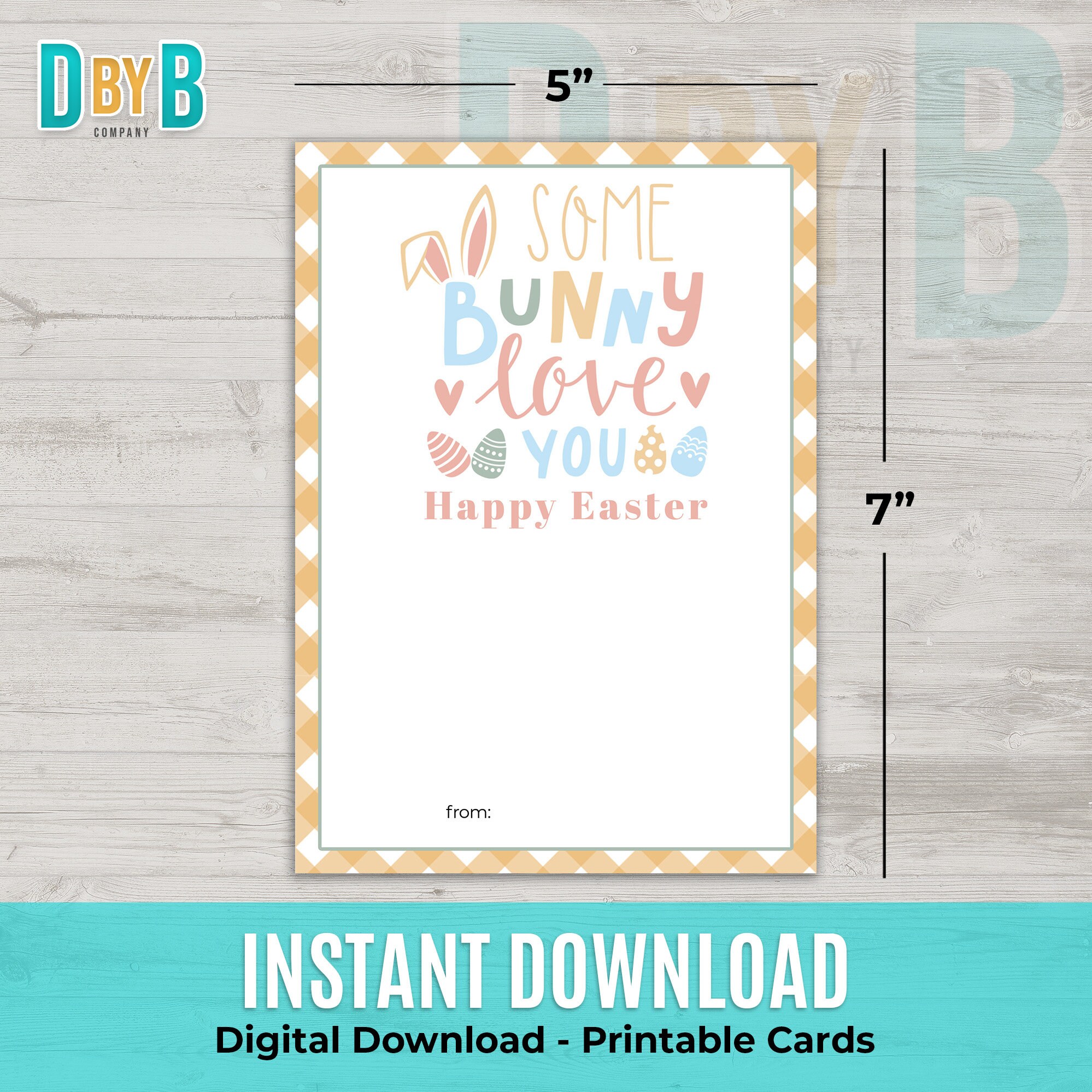 Easter Bunny Gift Card Holder Printable, Easter Gift Basket Filler ...
