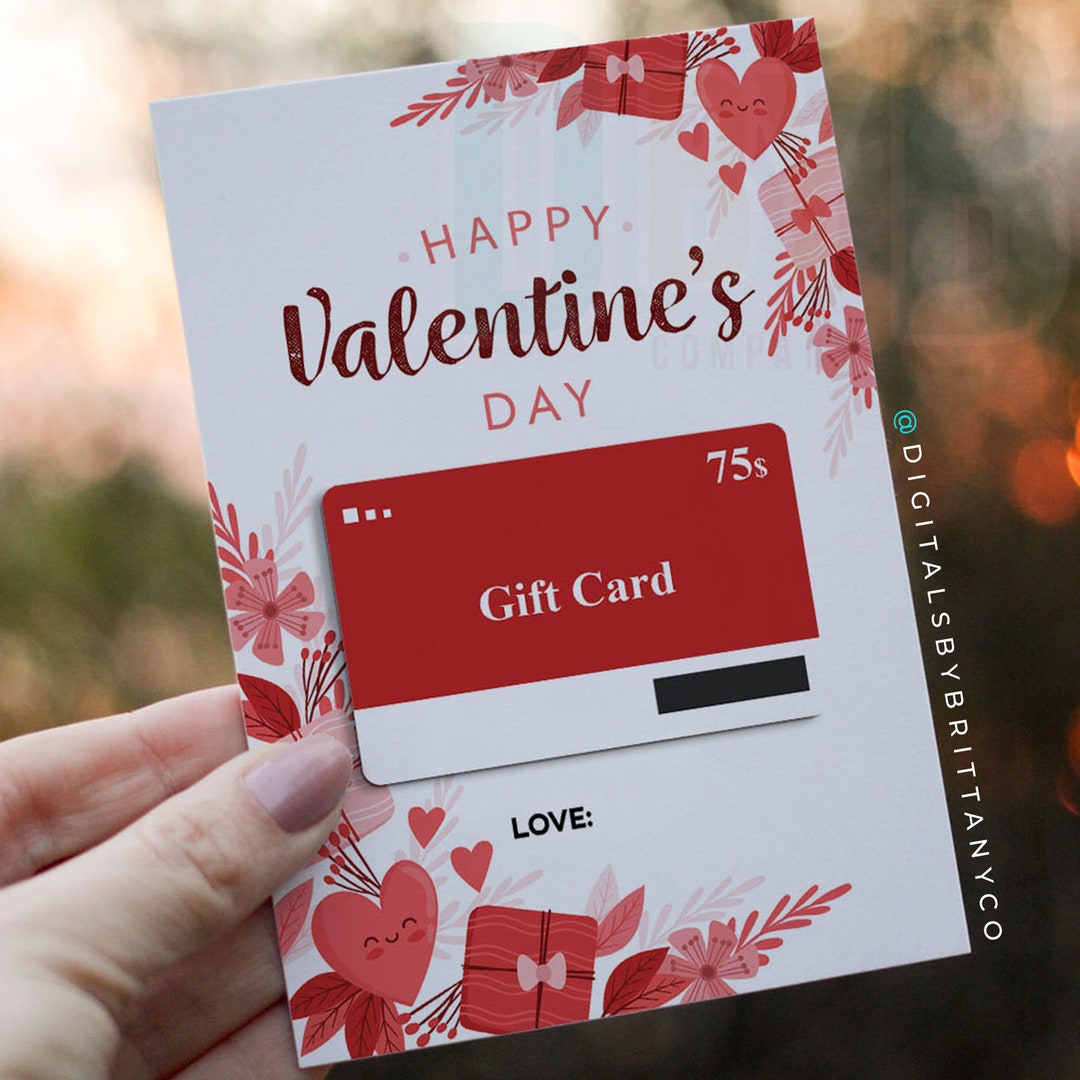 Happy Valentines Day Gift Card Holder for Friend Lover Valentines Day ...