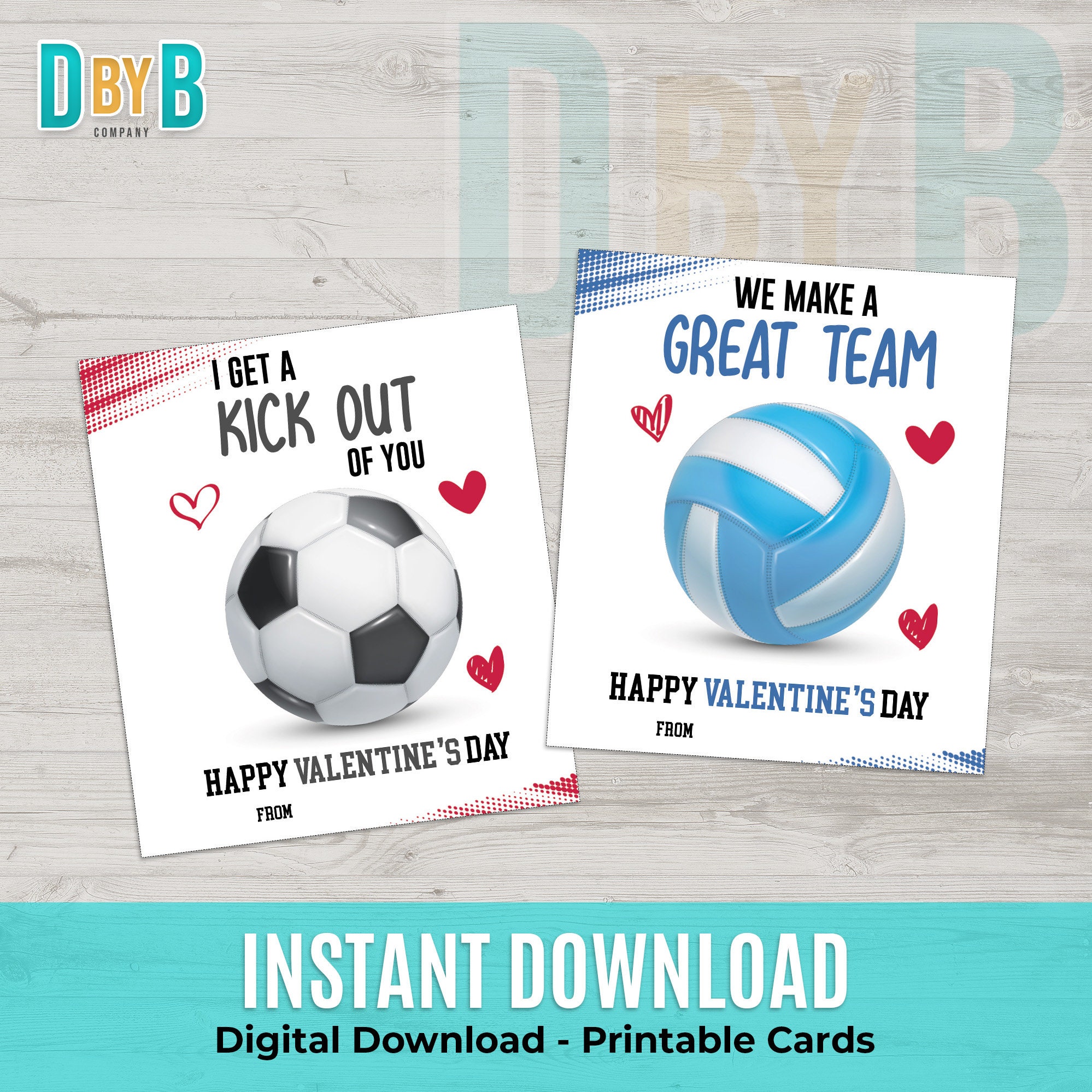 All Star Sports Valentines Day Printable Cards - Etsy