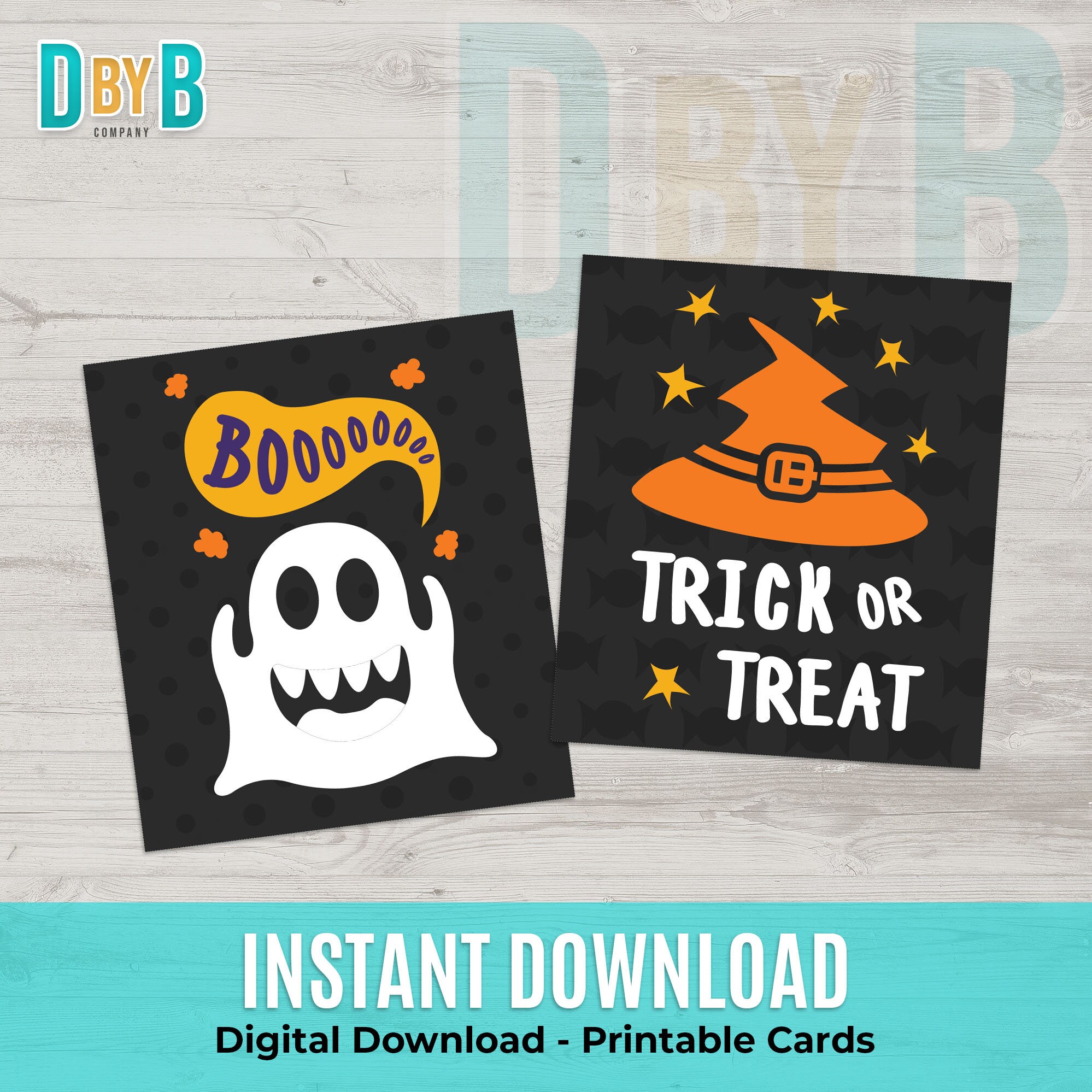 Printable Spooky Halloween Cards, School Kids Halloween Cards, Scary ...