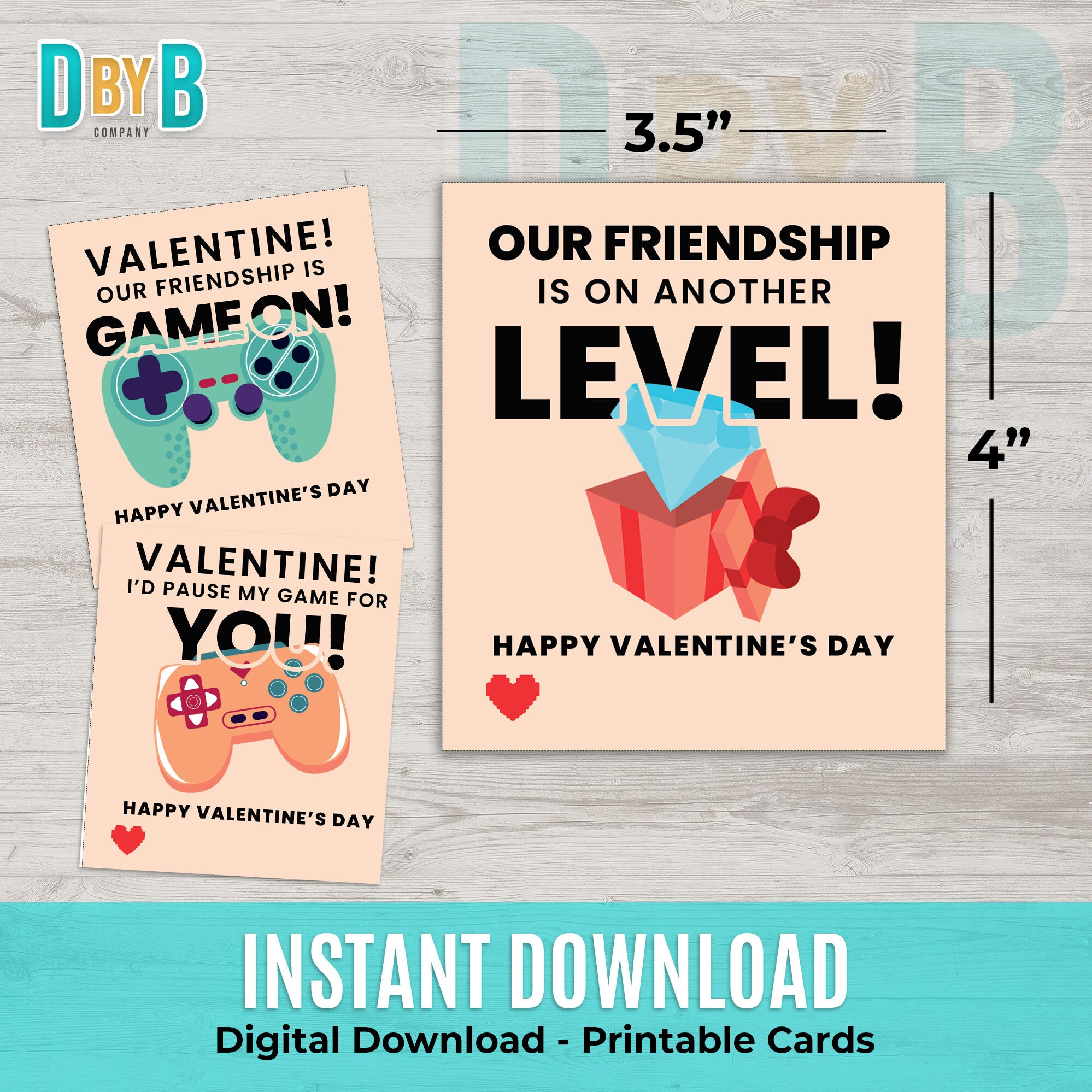 Girl Gamer Valentines Day Cards, Printable School Valentines Day Cards ...