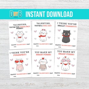 Monster Valentines Day Printable Cards - Etsy