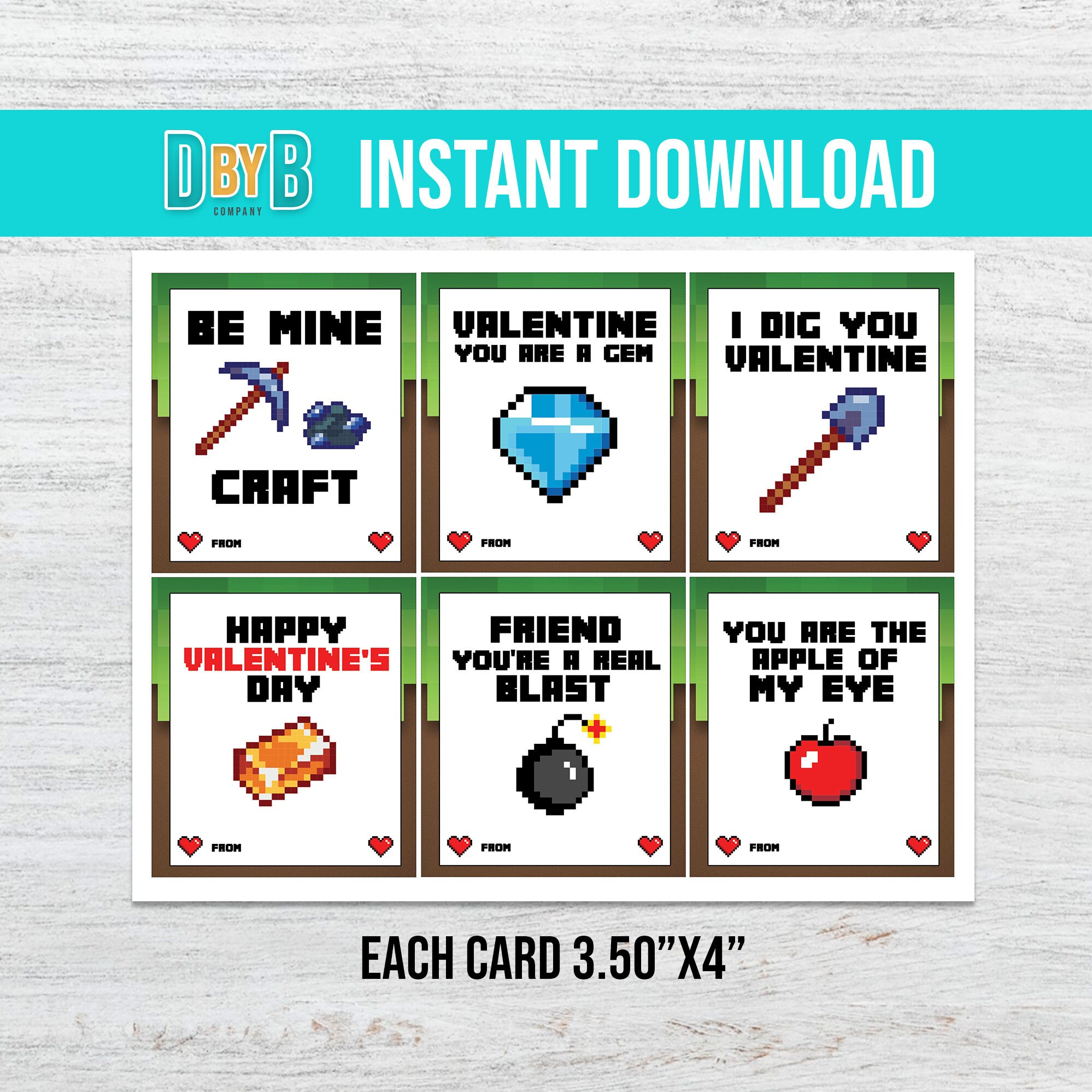 Mine Valentines Day Cards, Printable School Kids Valentines Day Cards ...