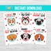 Puppy Dog Valentines Day Printable Cards - Etsy
