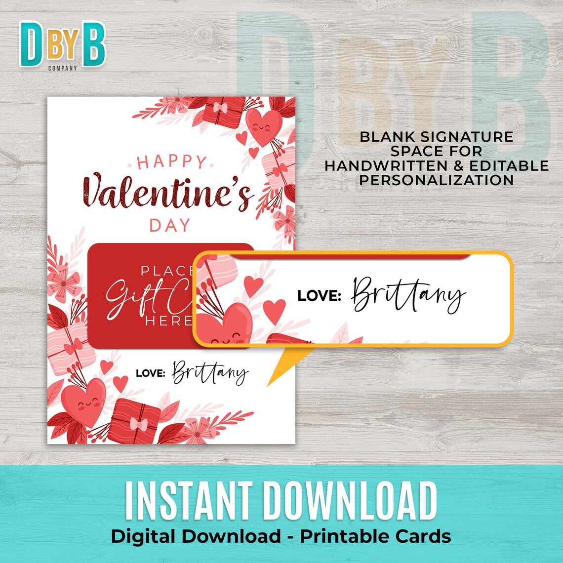 Happy Valentines Day Gift Card Holder for Friend Lover Valentines Day ...