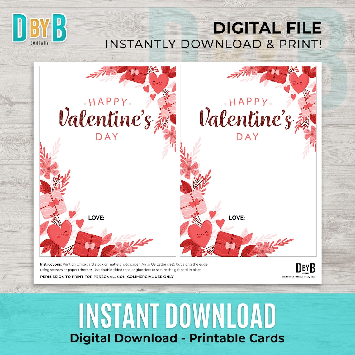 Happy Valentines Day Gift Card Holder for Friend Lover Valentines Day ...