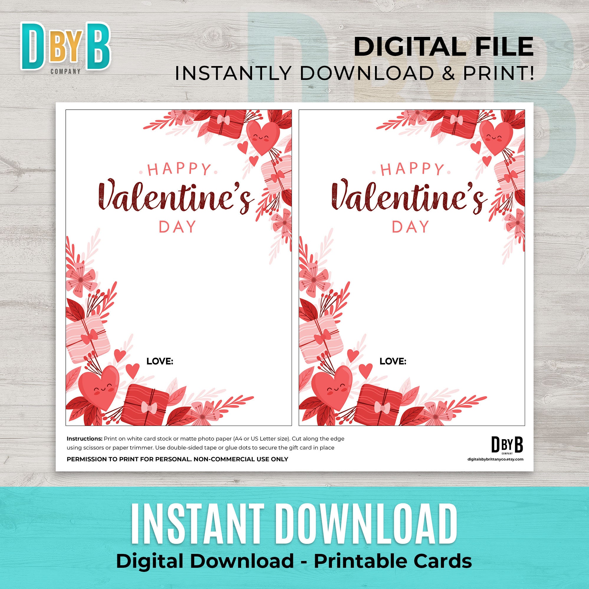 Happy Valentines Day Gift Card Holder for Friend Lover Valentines Day ...