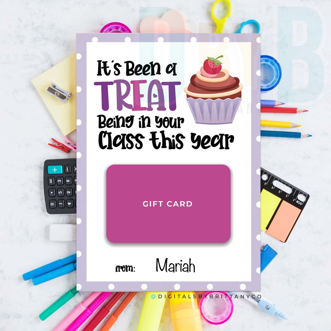 It's Been a Treat Being in Your Class This Year Gift Card Holder for ...