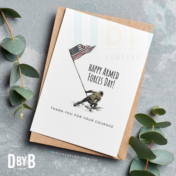 Armed Forces Card - Etsy