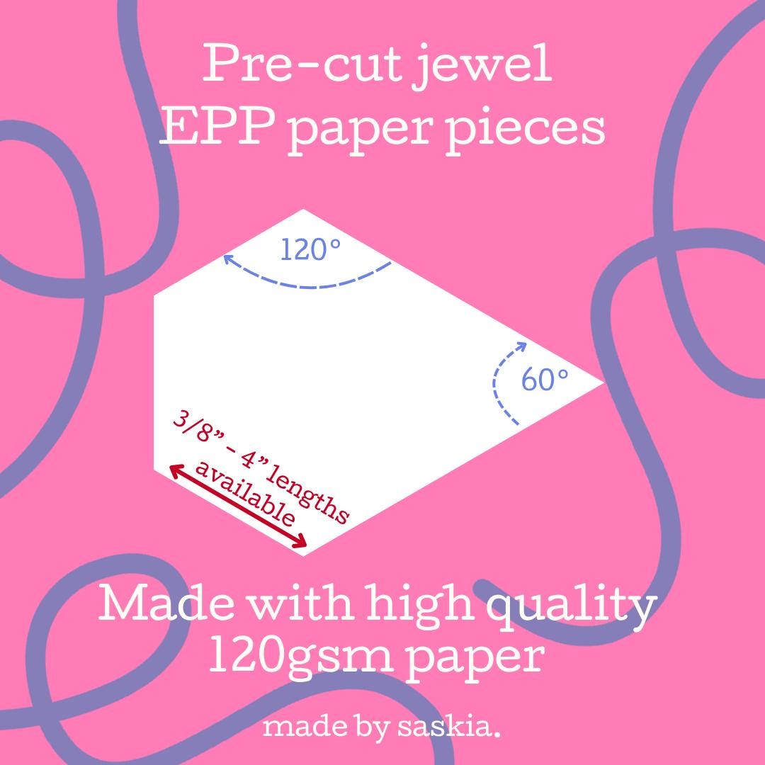 Precision Precut Jewel Templates for EPP English Paper Piecing Quilting ...