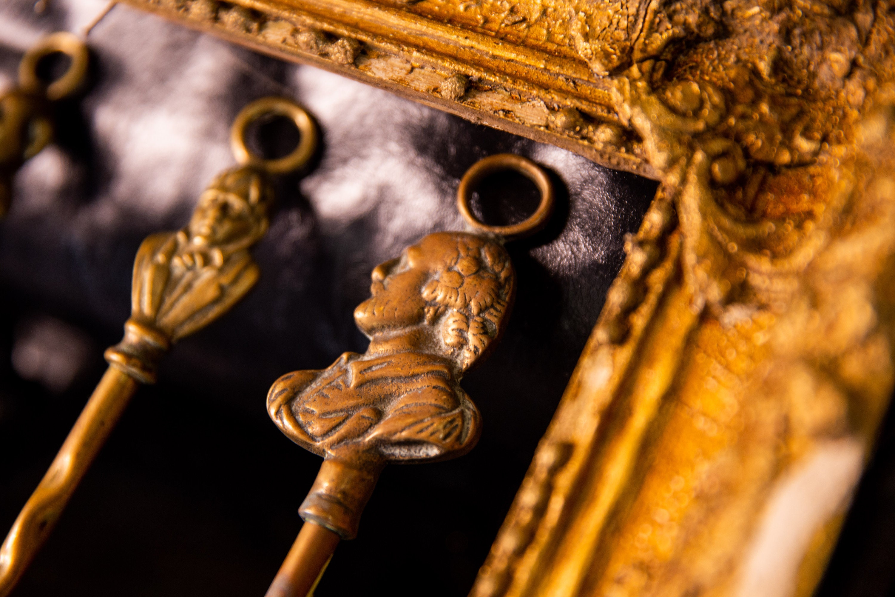 Set of 6 Antique English Brass Fireplace Toasting Forks Exquisite ...