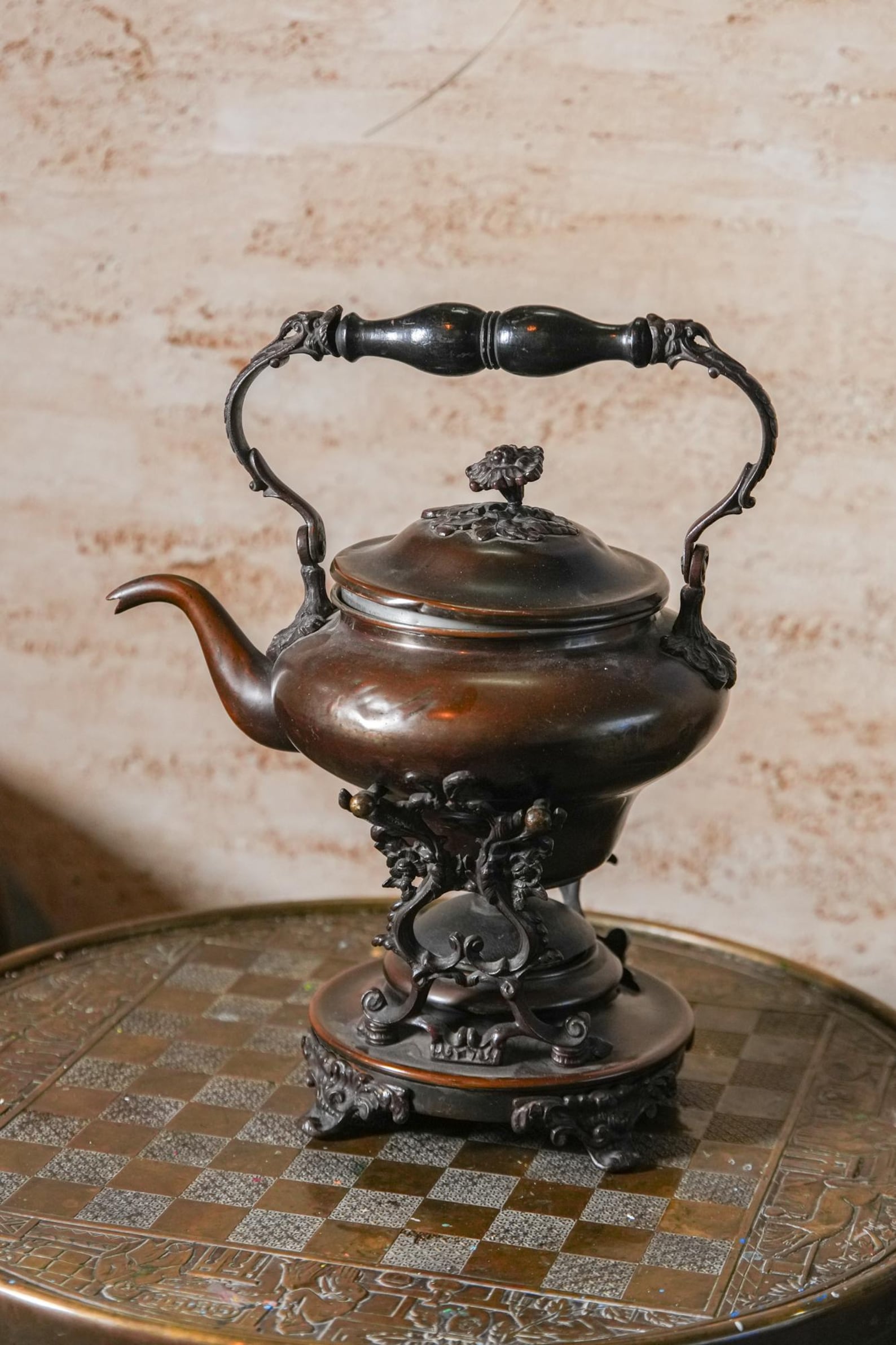 Antique French Copper Tilting Teapot With Burner, 1895 - Etsy
