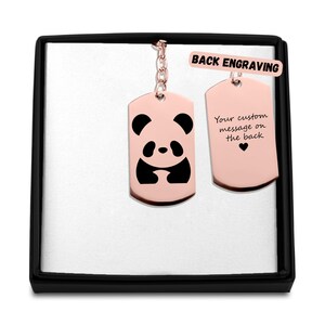 Panda Keychain - Custom Cute Panda | Animal Key Ring | Perfect Gift for ...
