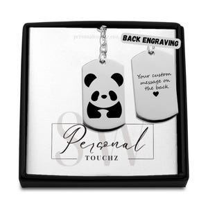 Panda Keychain - Custom Cute Panda | Animal Key Ring | Perfect Gift for ...
