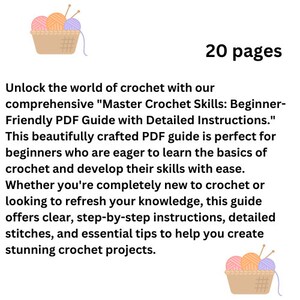 Crochet Skills: Comprehensive PDF Guide for Beginners With Step-by-step ...