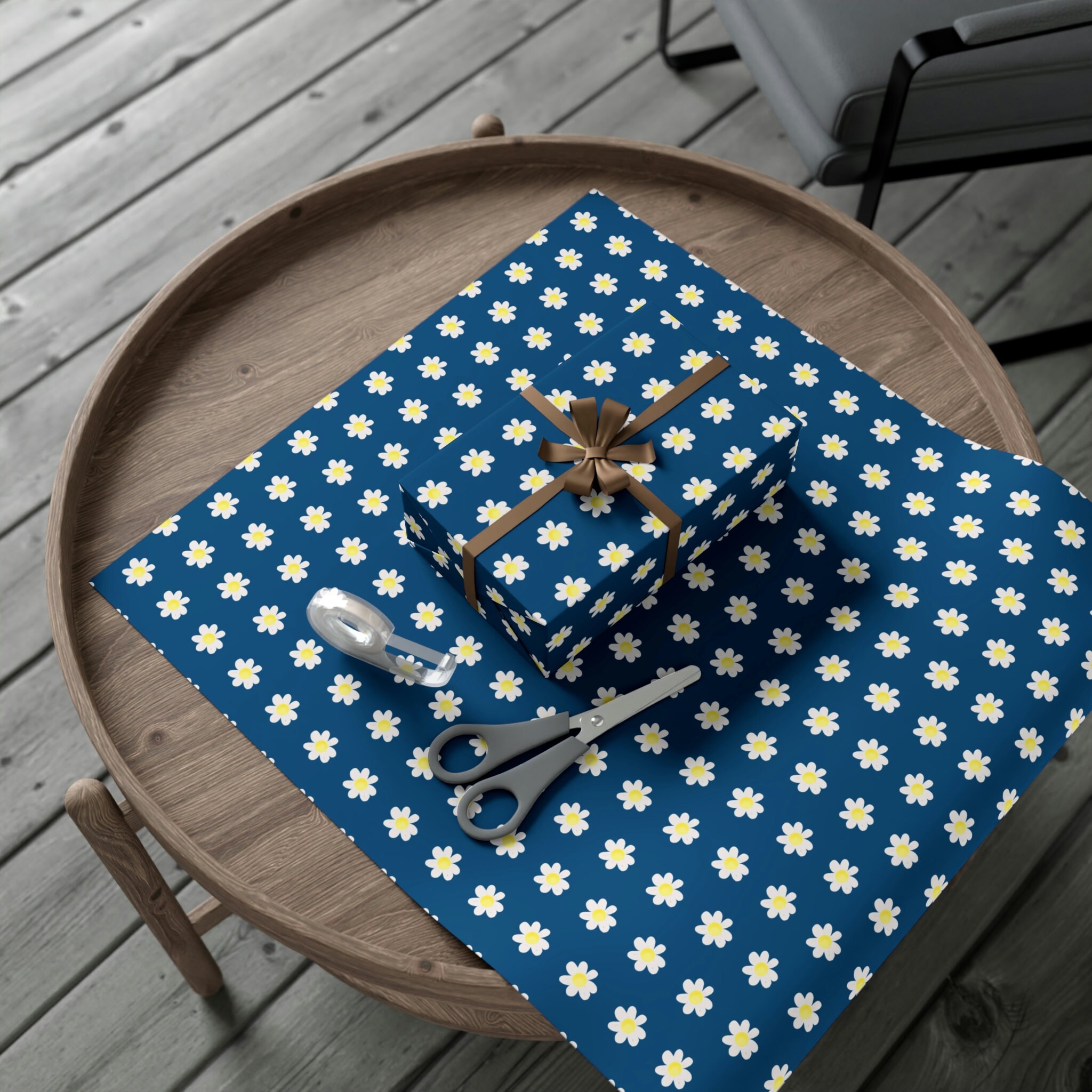 Daisy Gift Wrap Paper - Etsy