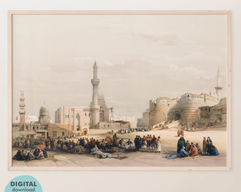 Ancient Egypt Art Egyptian Flat Earth Cosmology Print Poster - Etsy