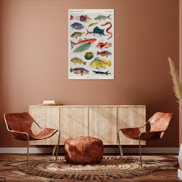 Vintage Fish Poster - Etsy