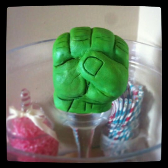 Hulk Hand Cake Topper - Etsy