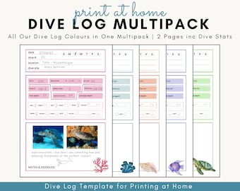 Digital Dive Log Book - Etsy
