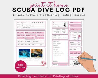 Digital Dive Log Book - Etsy