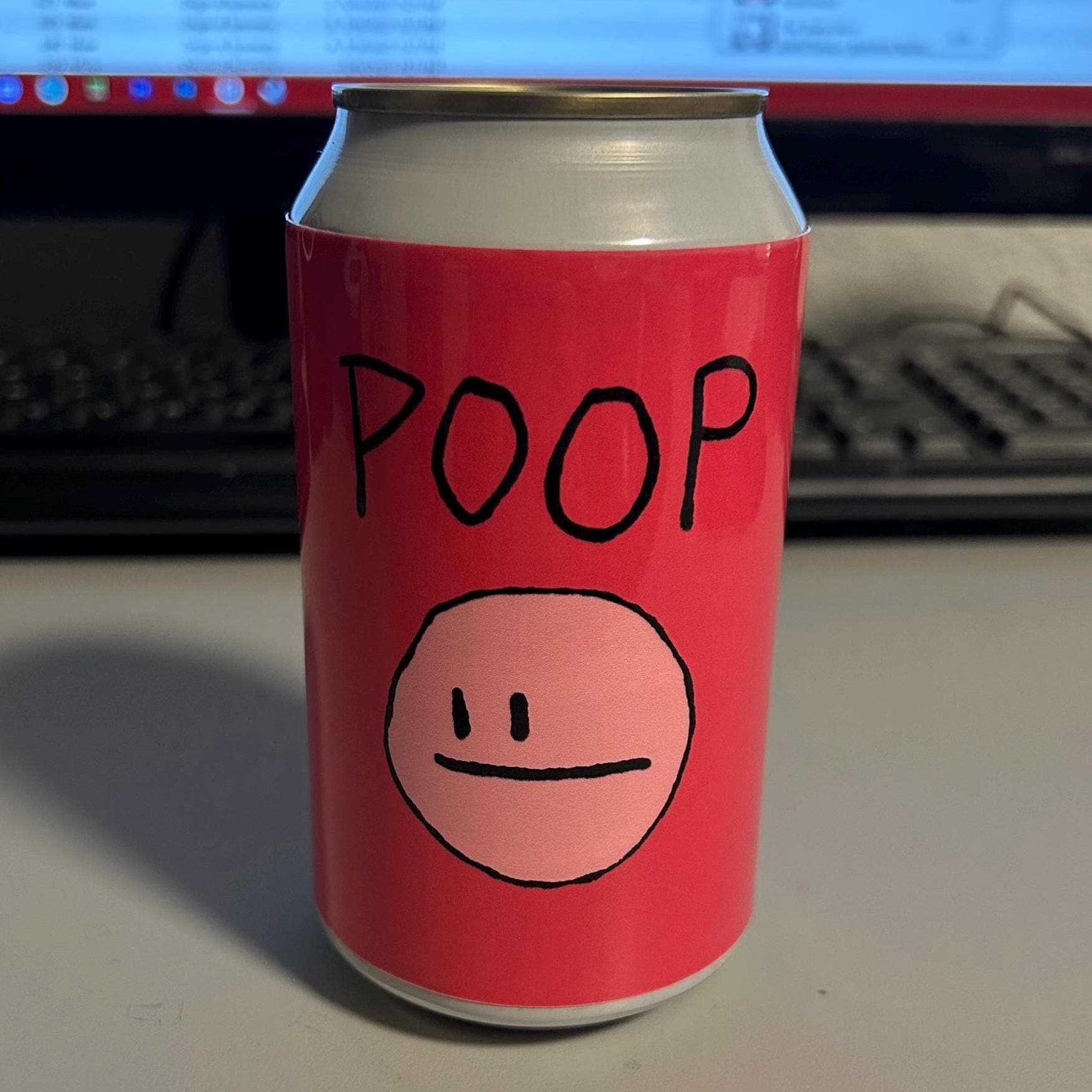 Poop Cola Soda Can Label Sticker - Invader Zim - Etsy