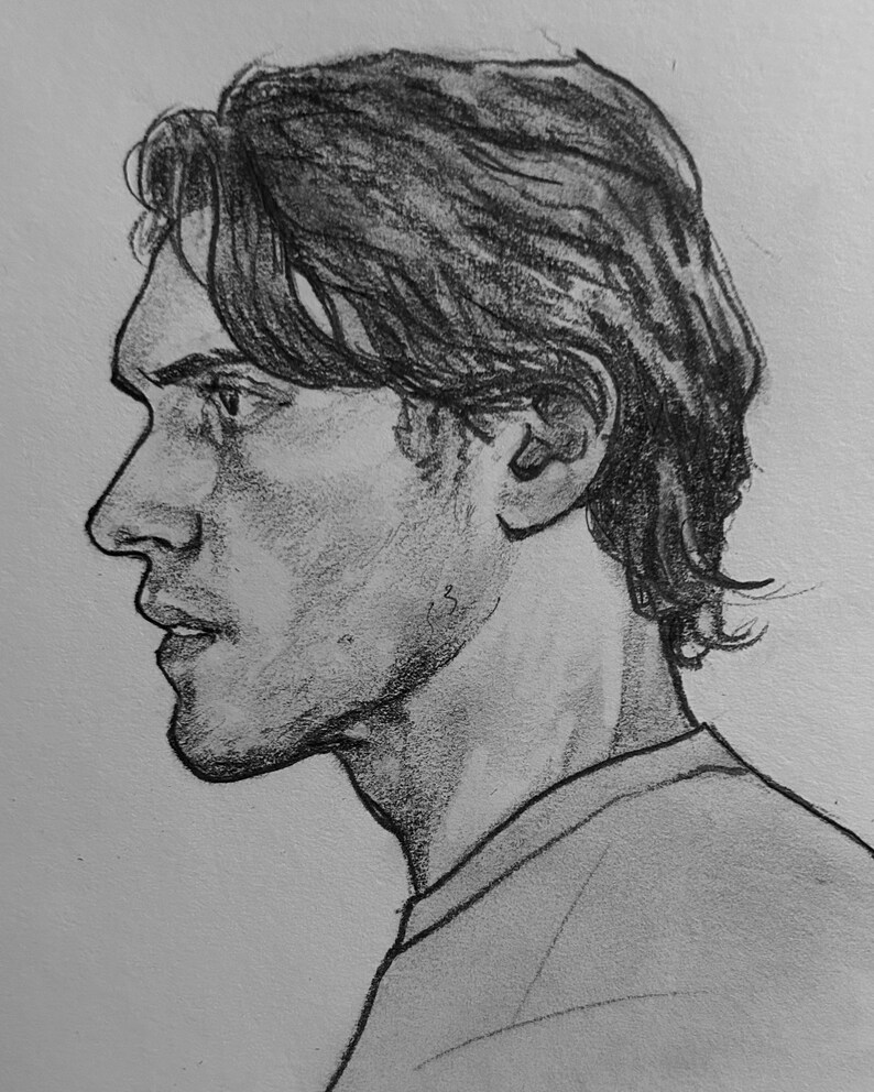 ORIGINAL ART : Left Profile Larry - Etsy