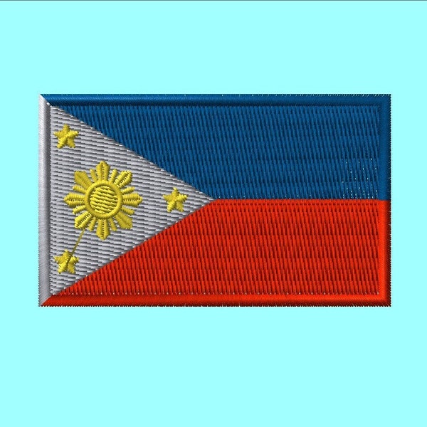 Philippine Flag Embroidery - Etsy