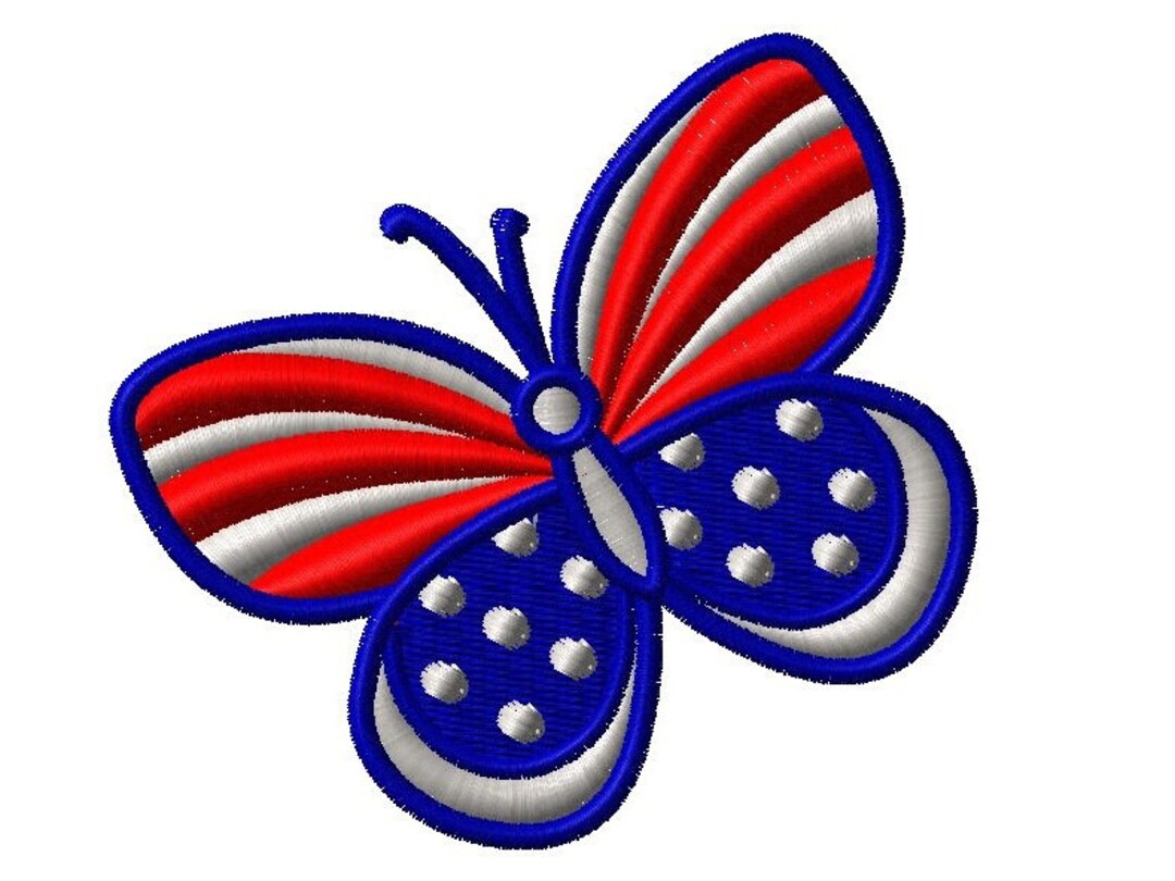 American Butterfly DIGITIZED EMBROIDERY DESIGN in Dst Xxx Sew Jef Dsb ...