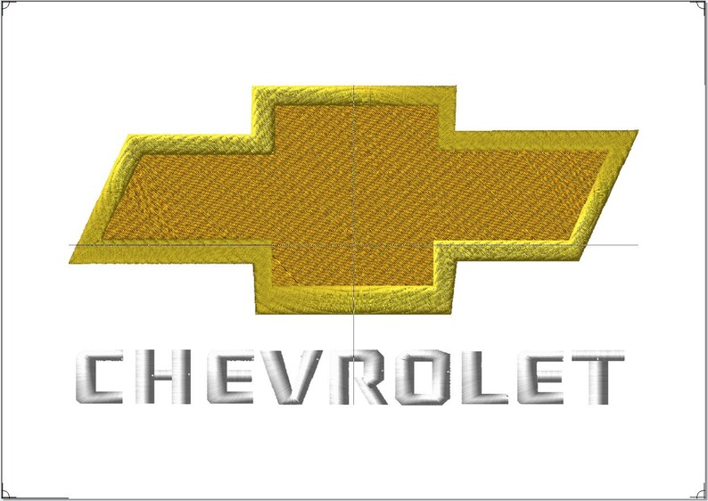 CHEVROLET 9.5IN Car Logo | Digitized Embroidery Design in Dst Dsb Pes ...