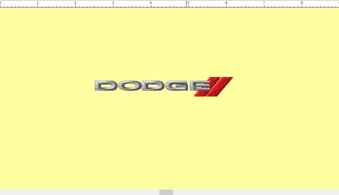 Dodge Car Logo Embroidery Design: 3.5" DST PES JEF (digital Download - Etsy