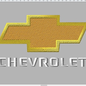 CHEVROLET 9.5IN Car Logo | Digitized Embroidery Design in Dst Dsb Pes ...
