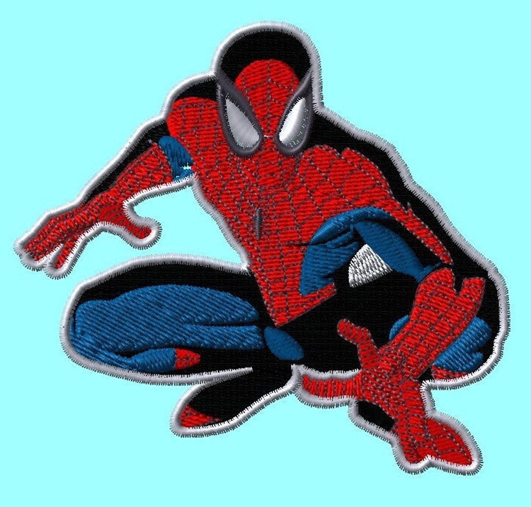 S P I D E R M A N | Digitized Embroidery Design in Dst Pes Dsb Sew Jef ...