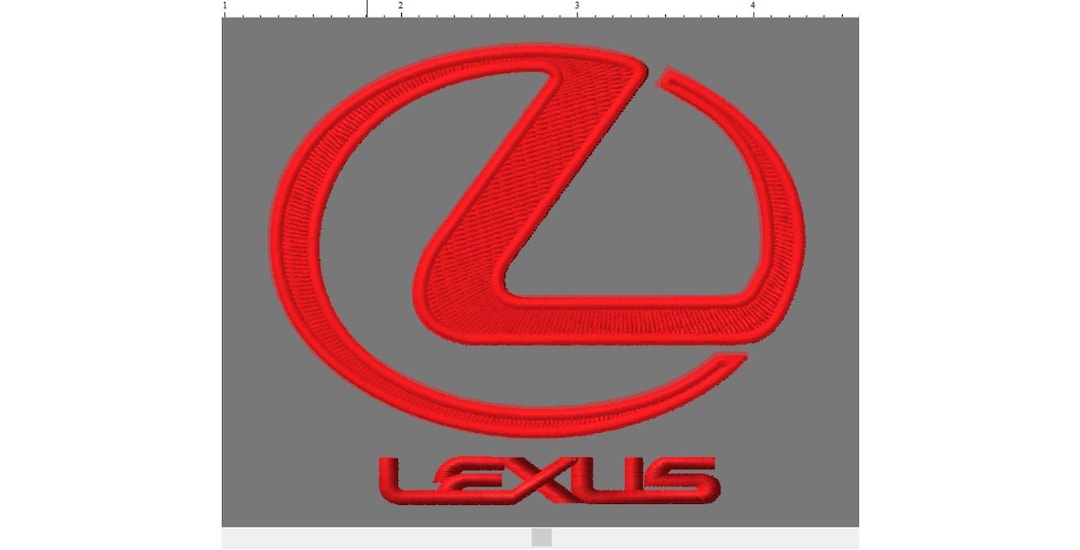 Lexus Car Logo Embroidery Design (3 In) - DST PES JEF Formats - Etsy