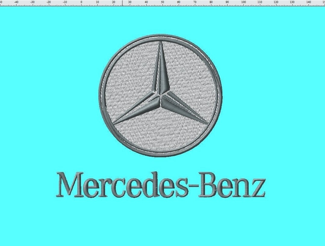 Mercedes-benz 3IN Car Logo Embroidery Design (digital Download) - Etsy
